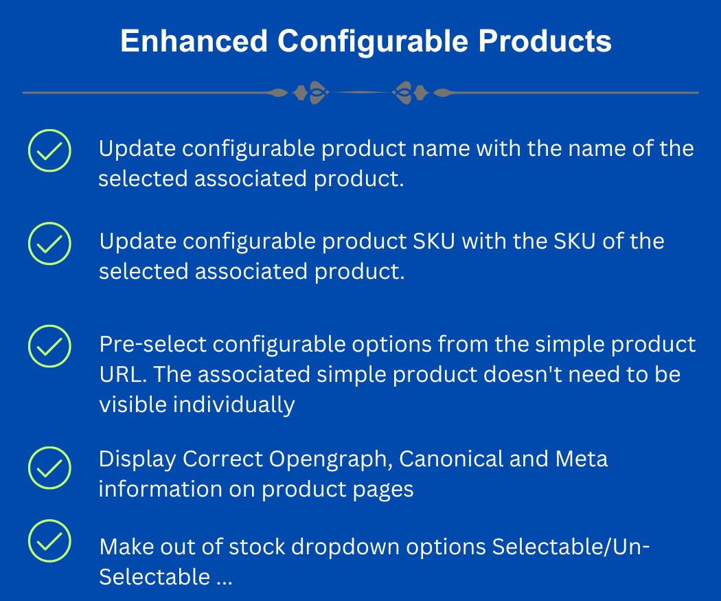 Magento 2 Enhanced Configurable Products | AyaSoftware